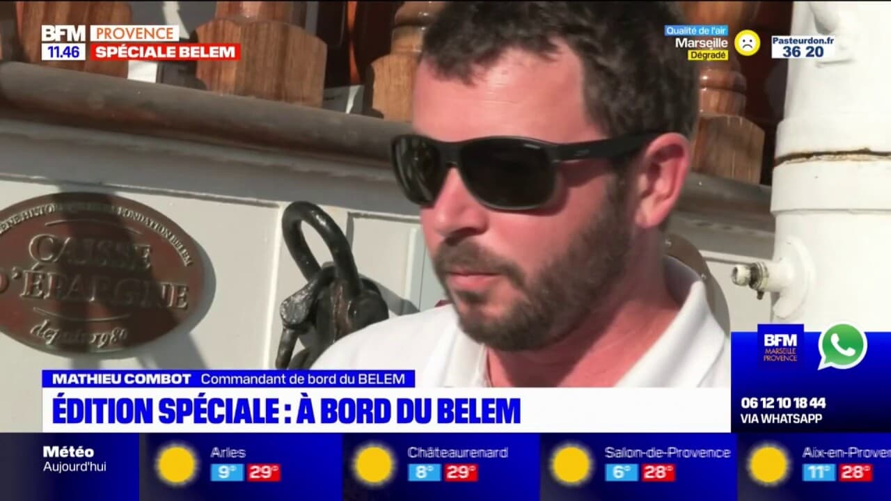 "Une grande fierté": Mathieu Combot est le commandant de bord du Belem ...