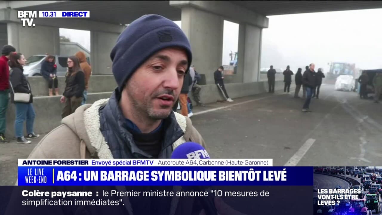 "Les résultats sont là": la levée du point de blocage des agriculteurs sur l'autoroute A64 ...