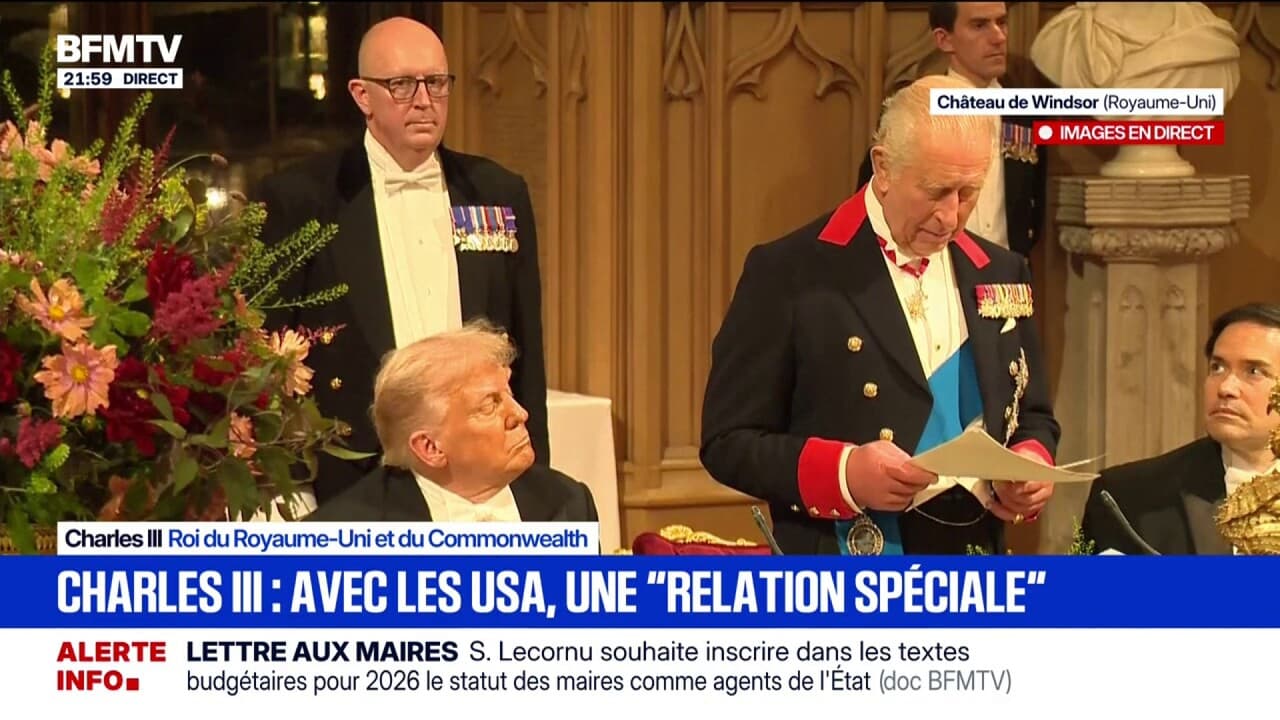 Banquet royal à Windsor avec Donald Trump: Le roi Charles III évoque ...