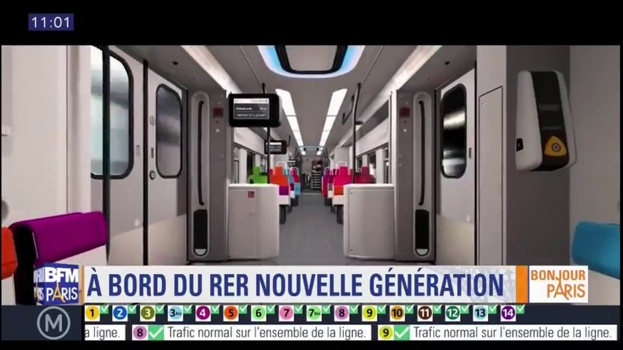 A bord du RER nouvelle génération