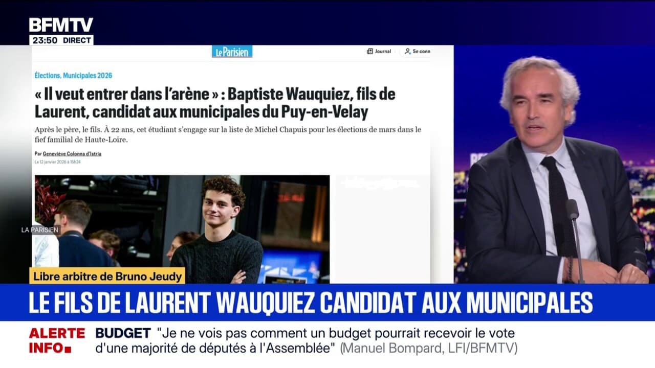 LIBRE ARBITRE DE BRUNO JEUDY - Le fils de Laurent Wauquiez, candidat ...