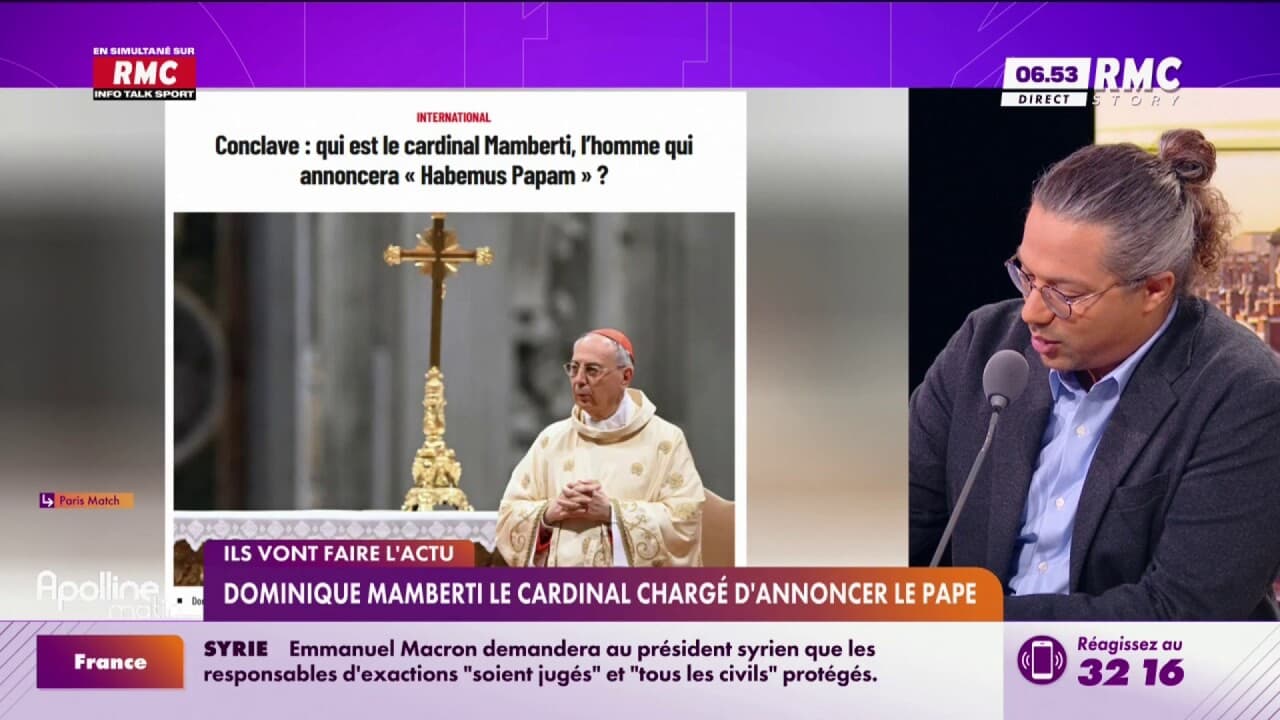 Dominique Mamberti le cardinal chargé d'annoncer le Pape