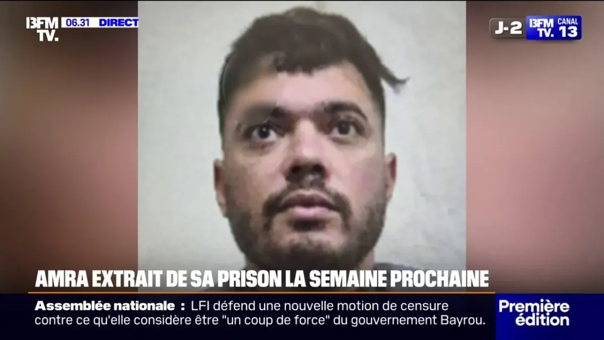Mohamed Amra va être extrait de sa prison pour être interrogé dans le bureau des juges d ...