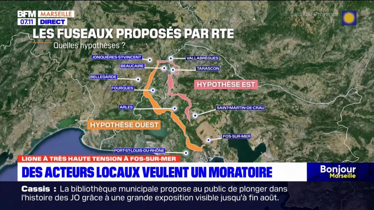 Fos-sur-Mer: un moratoire réclamé concernant le projet de ligne à très ...