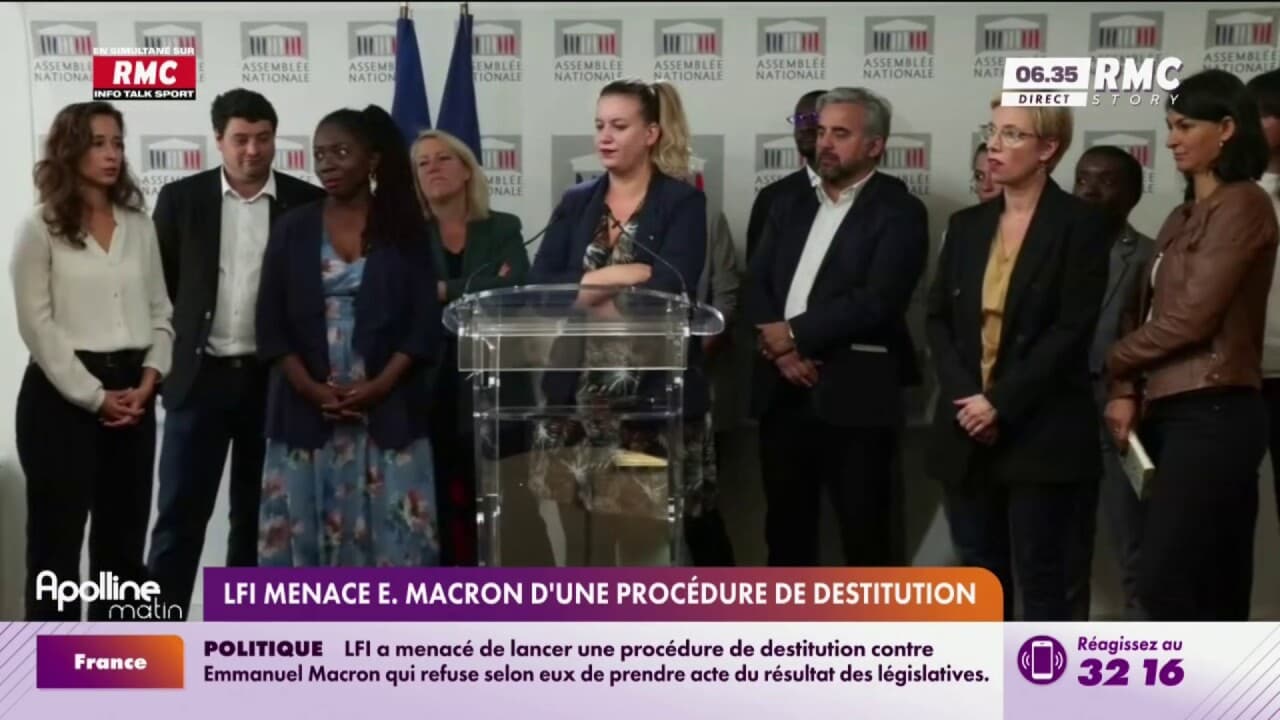 LFI menace Emmanuel Macron d'une procédure de destitution