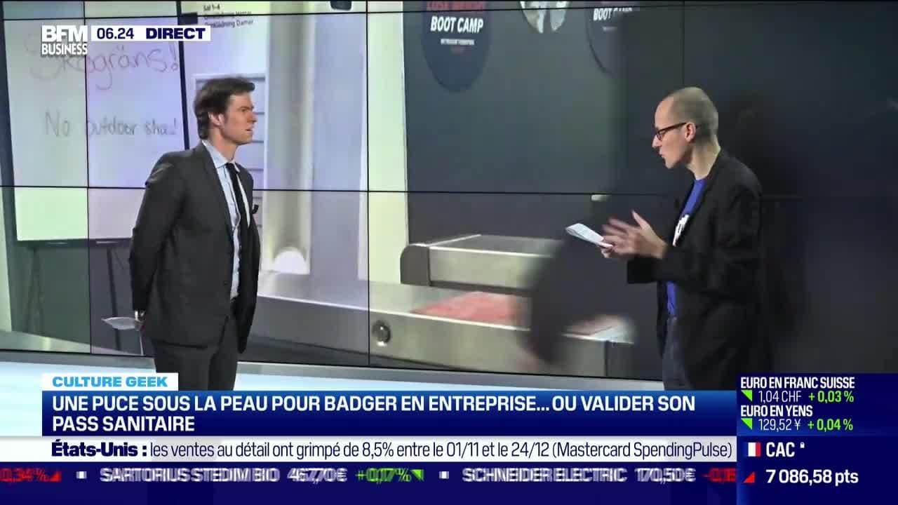 Culture Geek : Une puce sous la peau pour badger en entreprise... ou valider son pass sanitaire ...