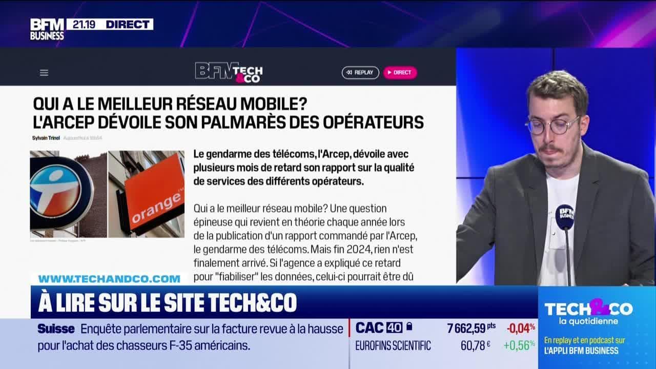 À lire sur le site Tech&Co : Qui a le meilleur réseau mobile ? L’ARCEP ...