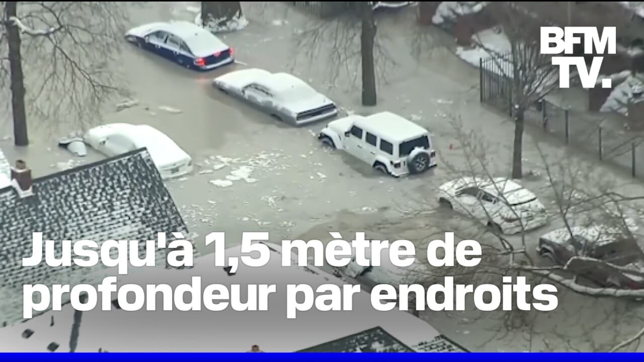 États-Unis: Un quartier de Détroit complètement gelé après l'explosion ...