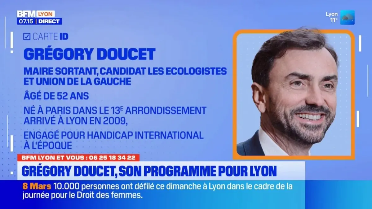 BFM Lyon et Vous: les programmes de Grégory Doucet et de Jean-Michel ...