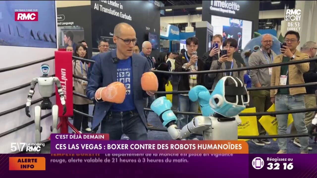 C'est déjà demain - CES Las Vegas : Boxer contre des robots humanoïdes