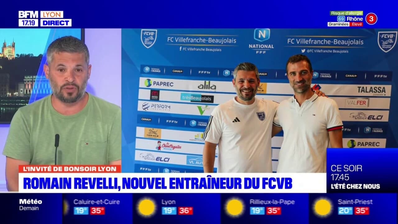 Le nouvel entraîneur du FC Villefranche-Beaujolais, Romain Revelli ...