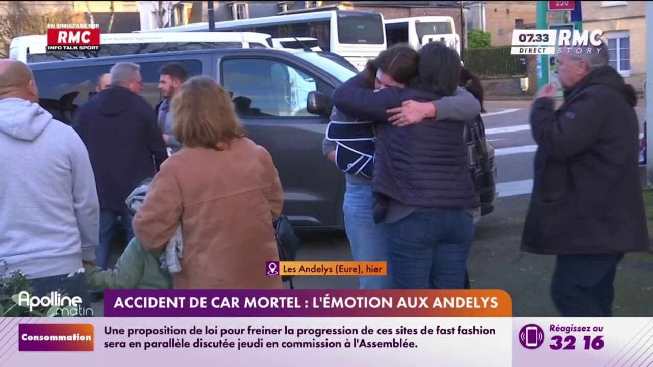 Accident de car mortel: L'émotion après le décès d'une adolescente