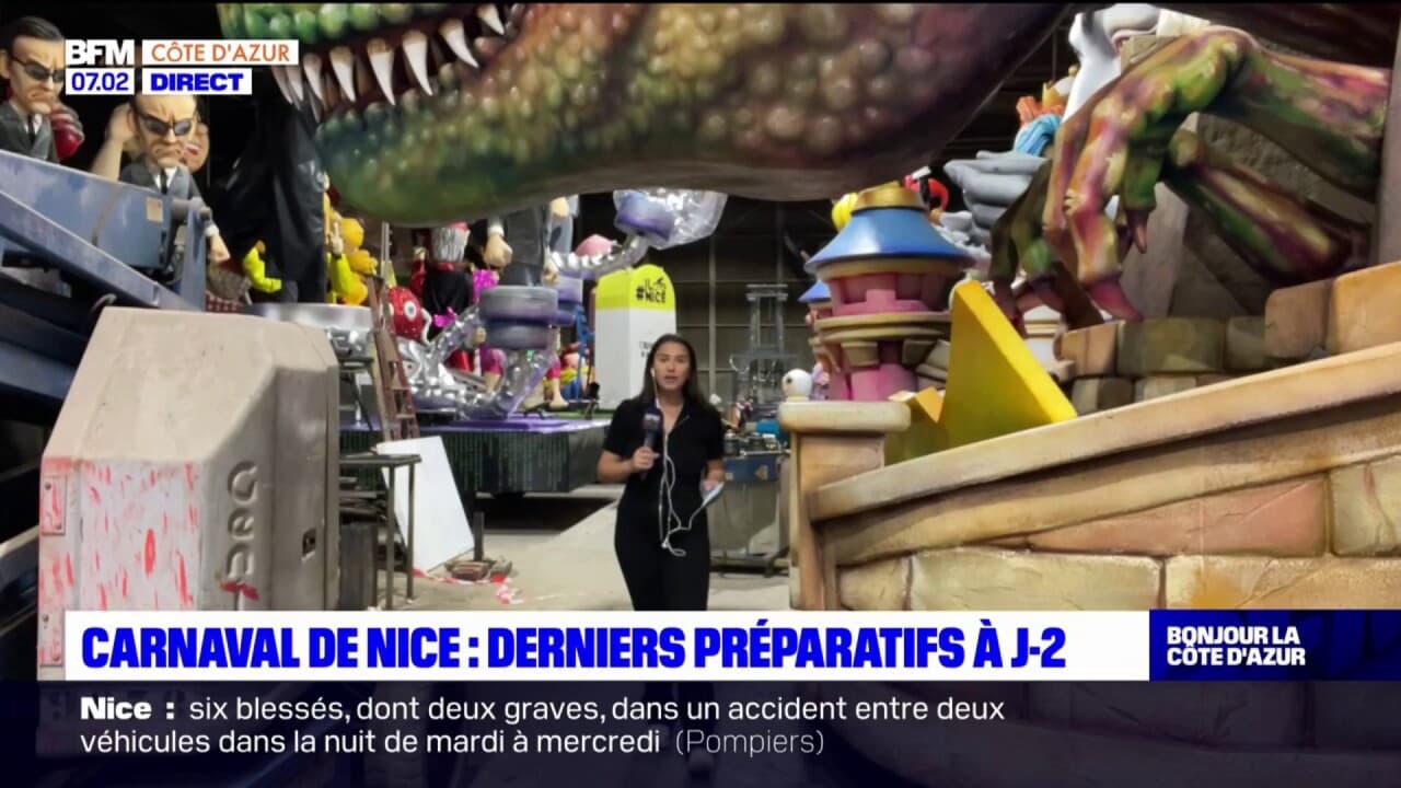 Carnaval de Nice: les derniers préparatifs à deux jours du début des festivités