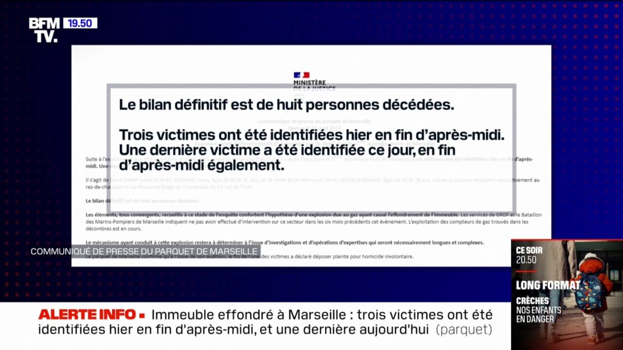 Effondrement des immeubles à Marseille: le bilan définitif est de huit ... Effondrement des immeubles à Marseille: le bilan définitif est de huit ...