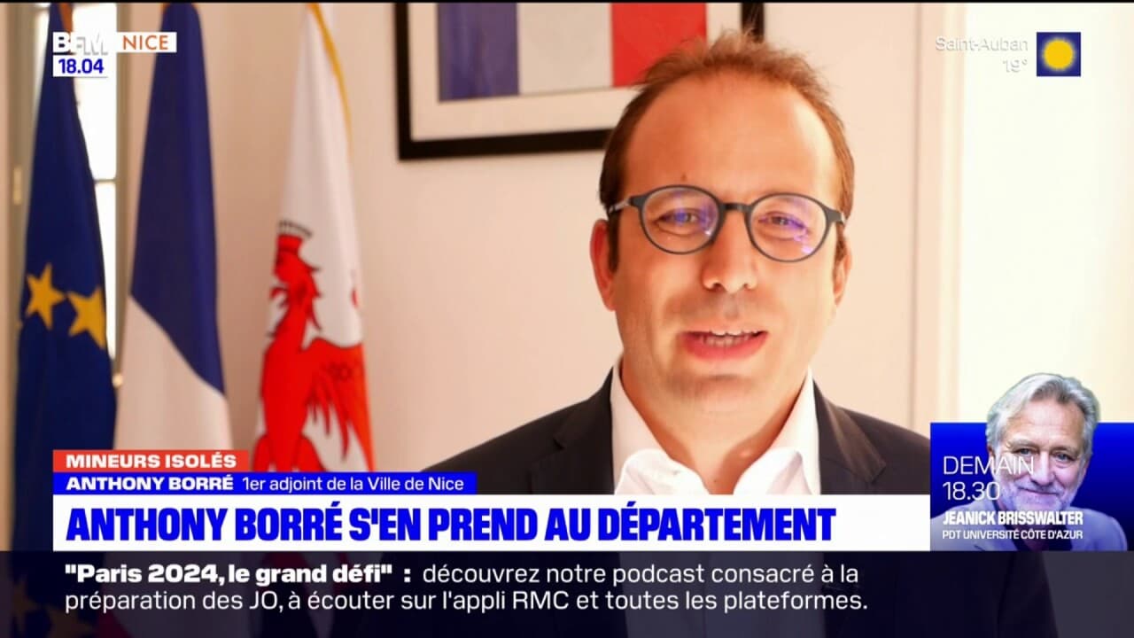 Nice: Anthony Borré attaque le département sur sa gestion des mineurs ...