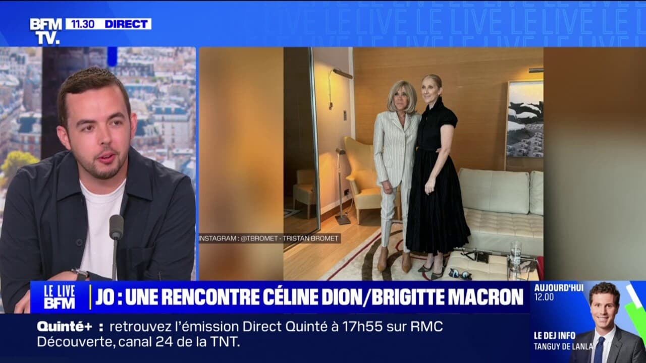Céline Dion rencontre Brigitte Macron à la veille de la cérémonie d ...
