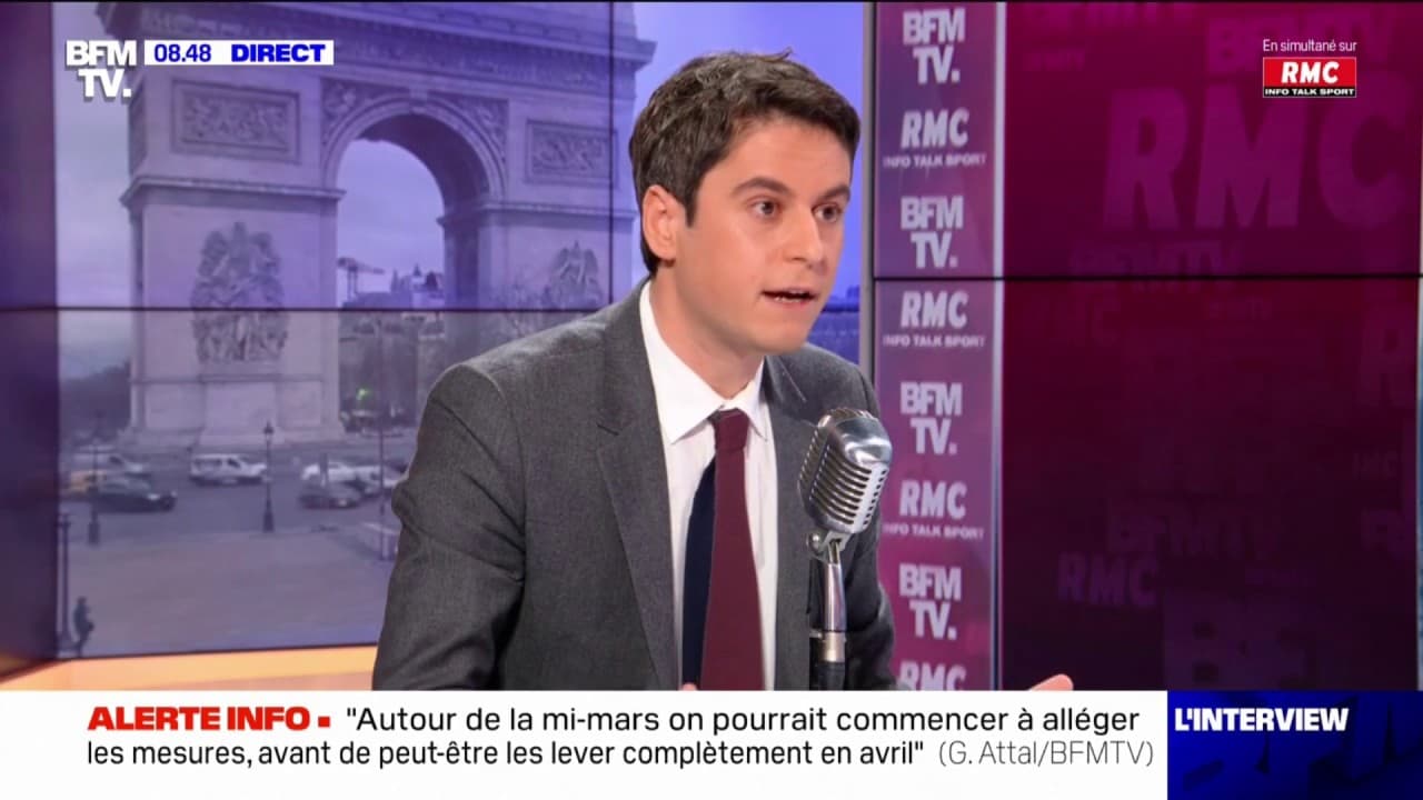 Gabriel Attal sur une éventuelle candidature d'Emmanuel Macron à la ...