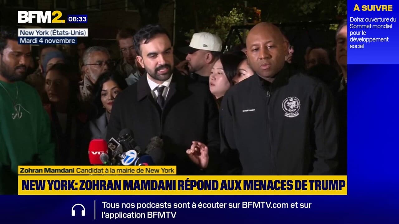 "Se lever et riposter": Zohran Mamdani répond aux menaces de Donald ...