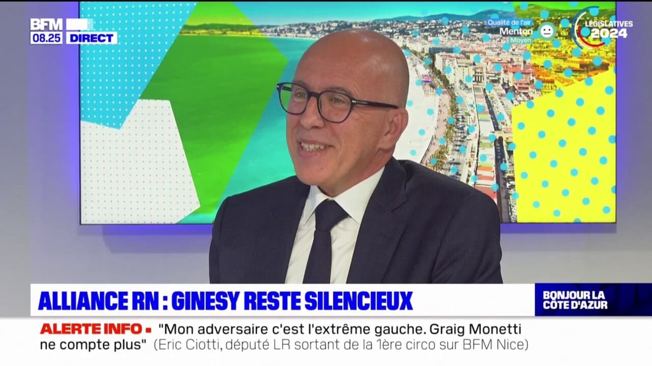 Alliance LR-RN: Éric Ciotti assure que Charles Ange Ginésy est "un ami"