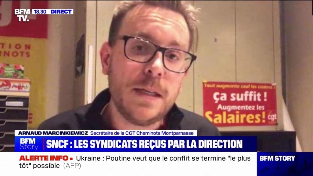 Les syndicats reçus par la direction de la SNCF: "Enfin" selon ce ...