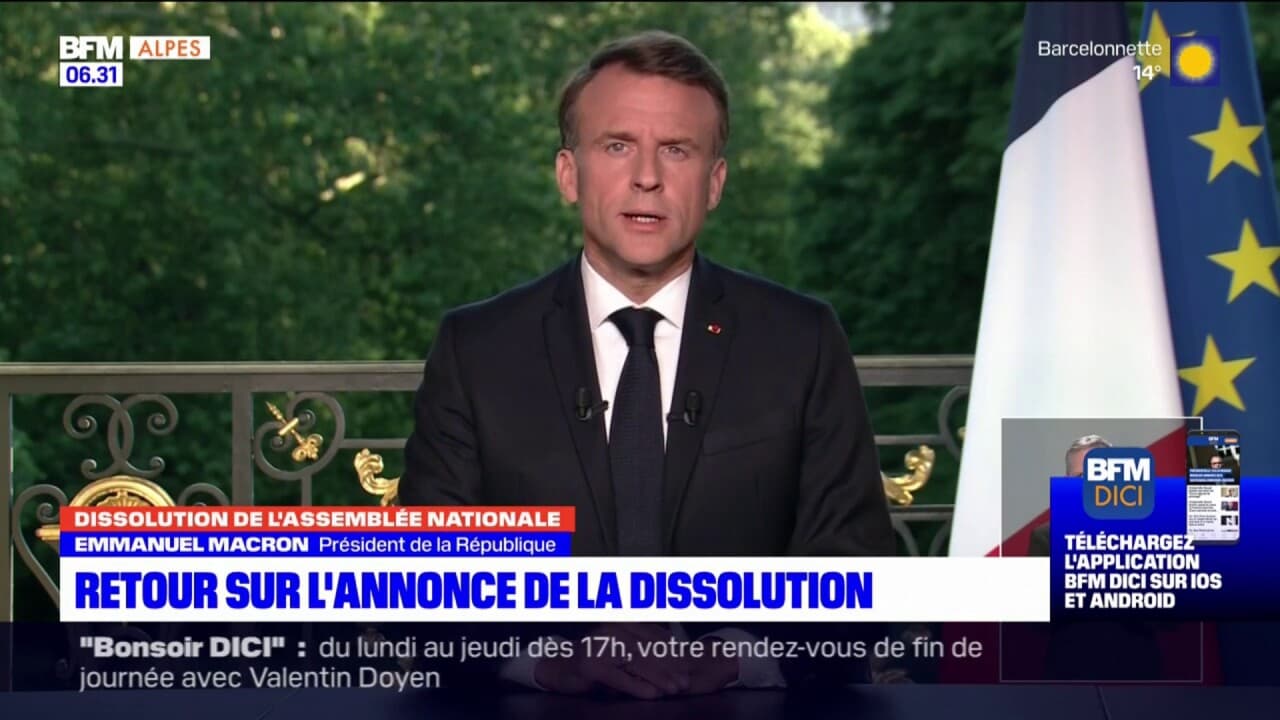 Résultats européennes: Emmanuel Macron annonce la dissolution de l ...