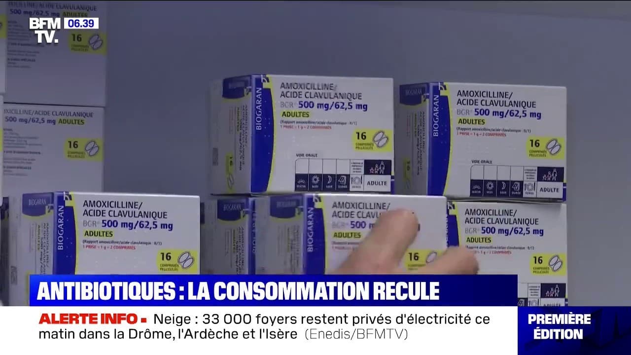 La consommation d'antibiotiques diminue en France mais le pays reste un des mauvais élèves de l ...