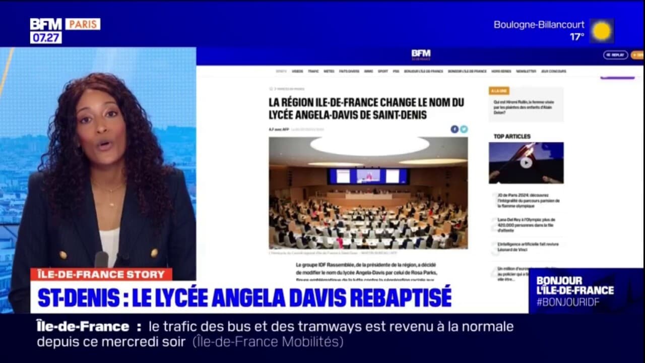 Seine-Saint-Denis: le lycée Angela Davis de Saint-Denis rebaptisé Rosa ...