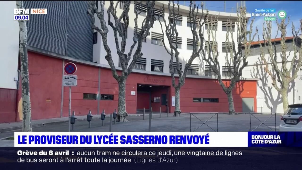 Nice: le proviseur du lycée Sasserno a été renvoyé Nice: le proviseur du lycée Sasserno a été renvoyé