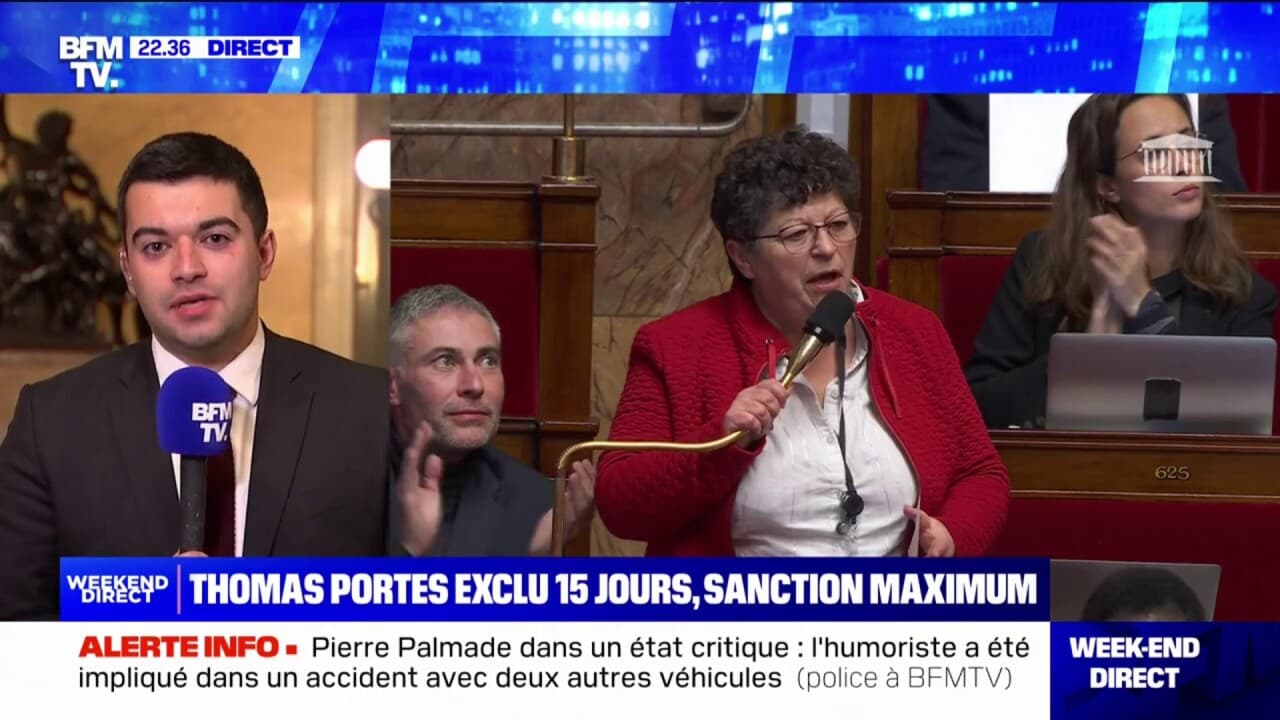 Le député LFI Thomas Portes exclu pour 15 jours de l'Assemblée ...