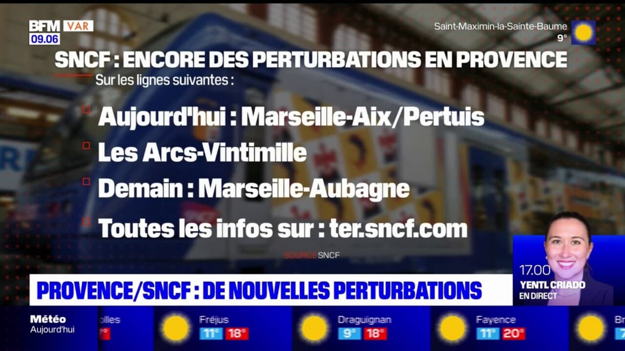 SNCF: de nouvelles perturbations en Provence-Alpes-Côte d'Azur