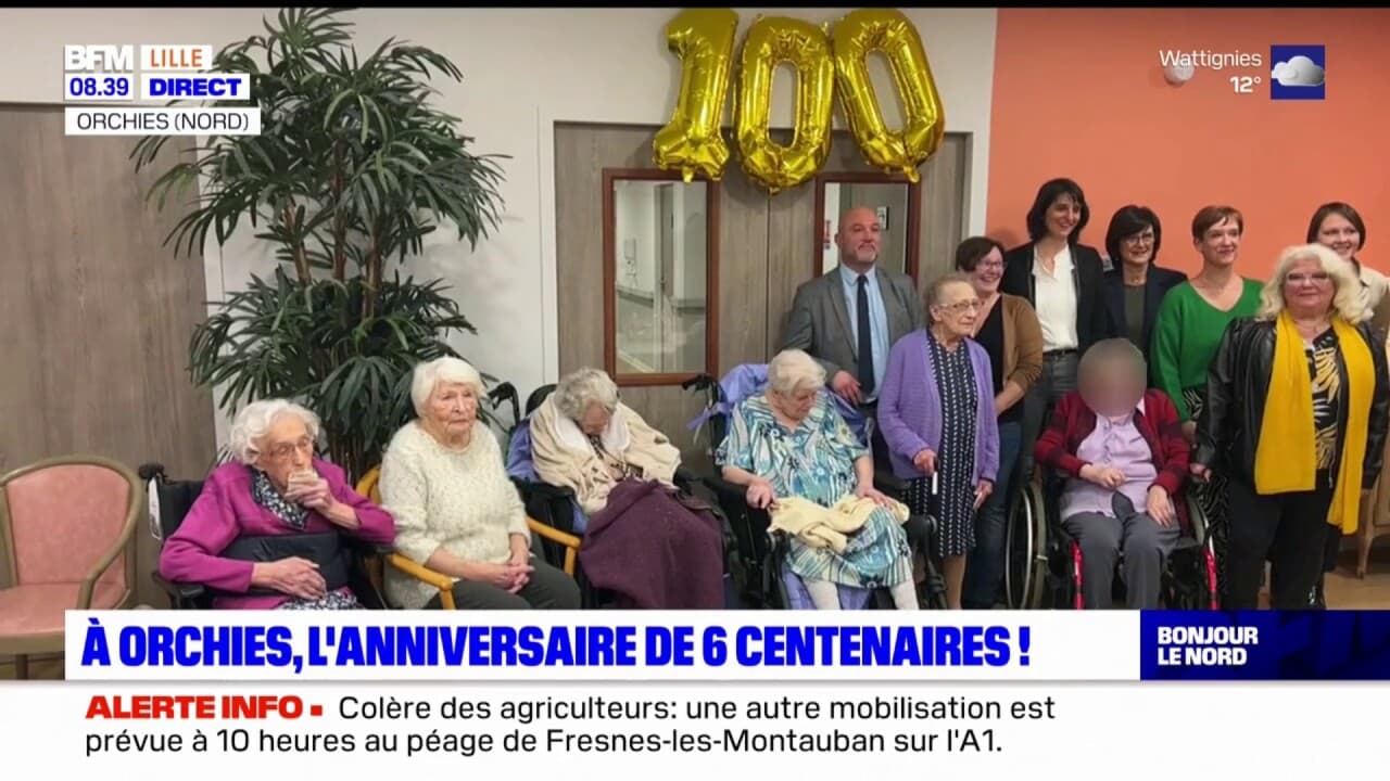 Orchies: six résidents d'un même Ehpad fêtent leur centenaire