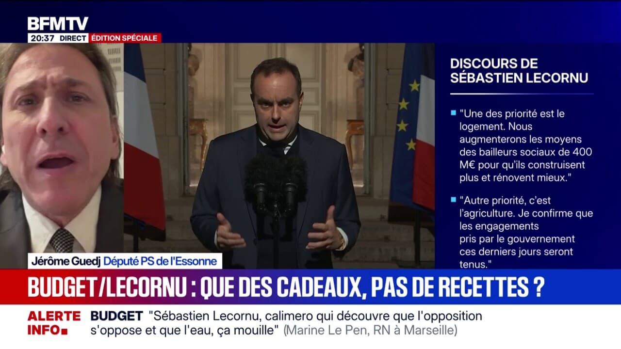 Discours de Sébastien Lecornu: "Les informations fournies par le ...