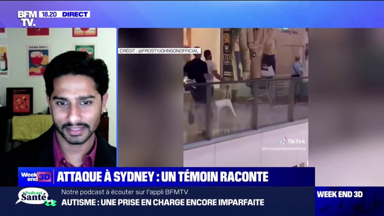 Yohan Francois Philip, témoin de l'attaque au couteau à Sydney: "J'ai ...