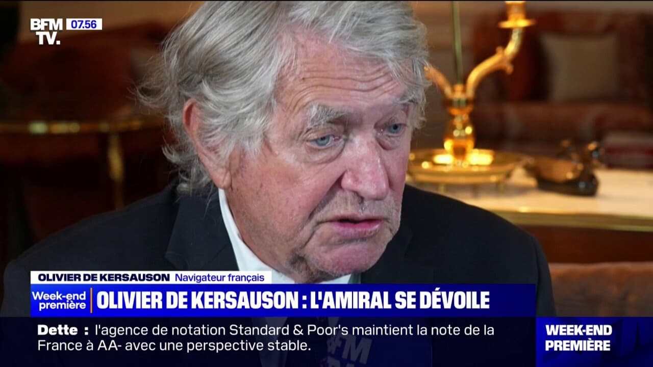Le navigateur Olivier de Kersauson se dévoile dans un livre intitulé "Avant que la mémoire s'efface"