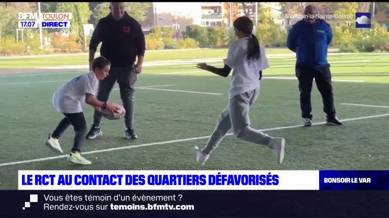 Toulon: les joueurs du RCT à la rencontre d'enfants varois