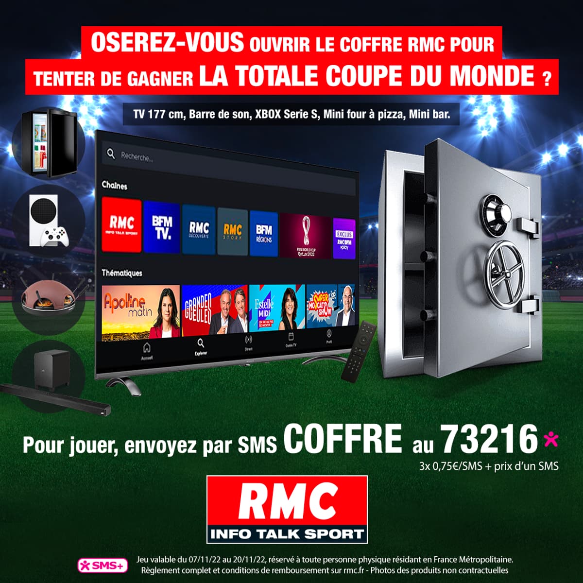 Coffre RMC: tentez de gagner "La totale Coupe du monde" avec des cadeaux exceptionnels