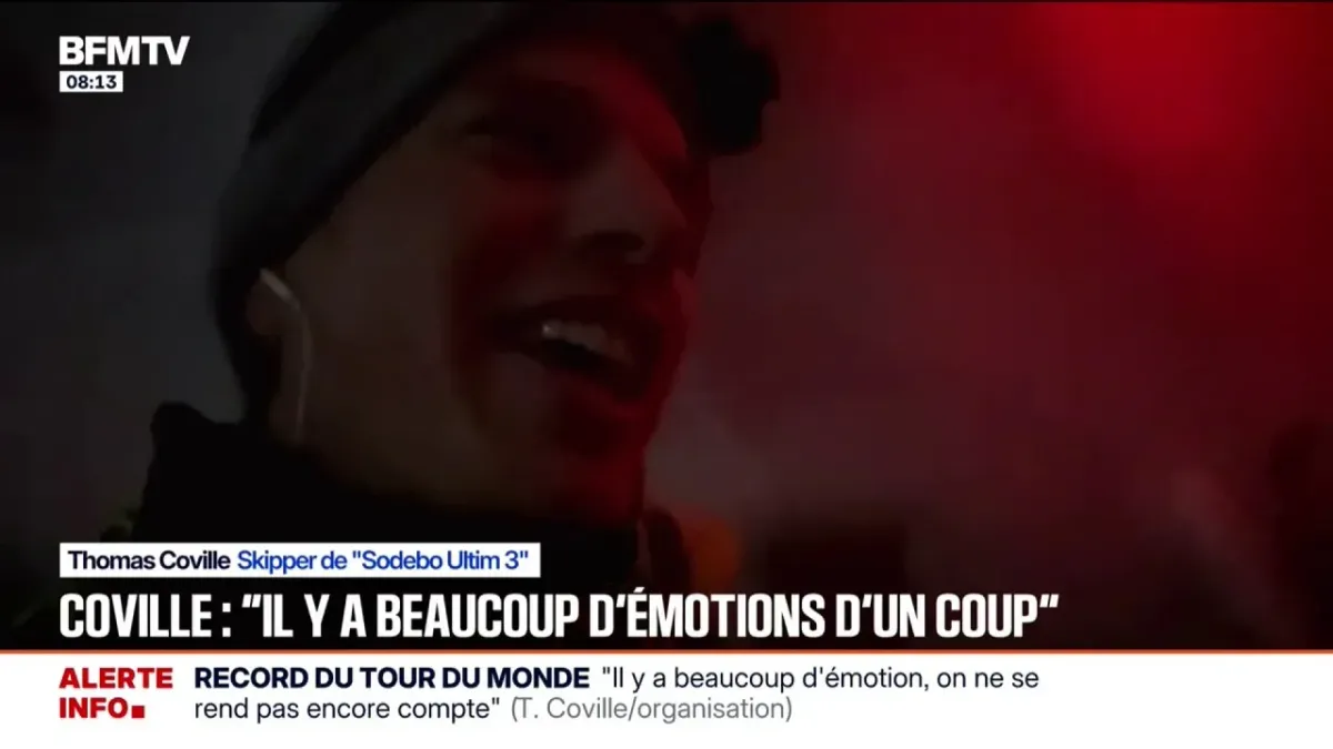 "Beaucoup d'émotions d'un coup", Thomas Coville réagit après avoir ...