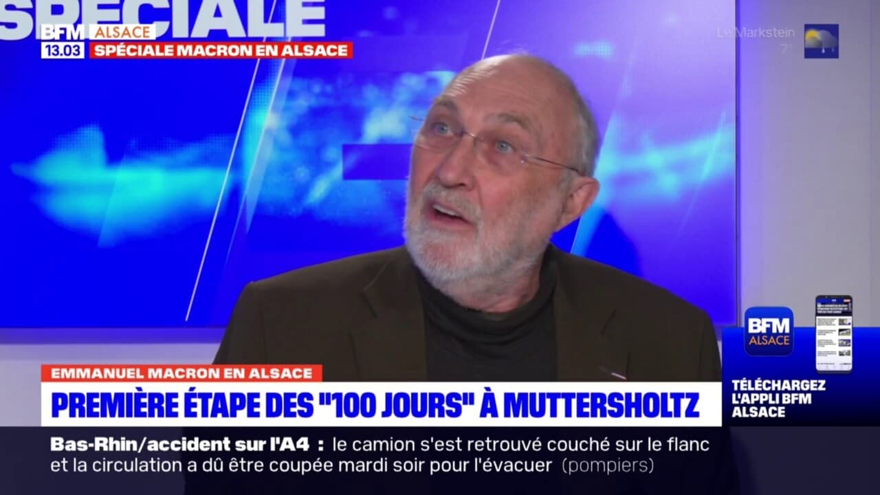 Déplacement en Alsace: Macron "essaye de casser cette image (...) d'un ...