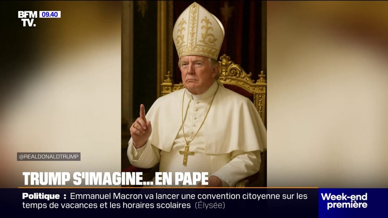États-Unis: Donald Trump publie une photo de lui en pape sur son réseau ...
