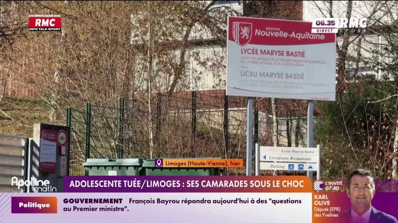 Adolescente tuée à Limoges: ses camarades sous le choc