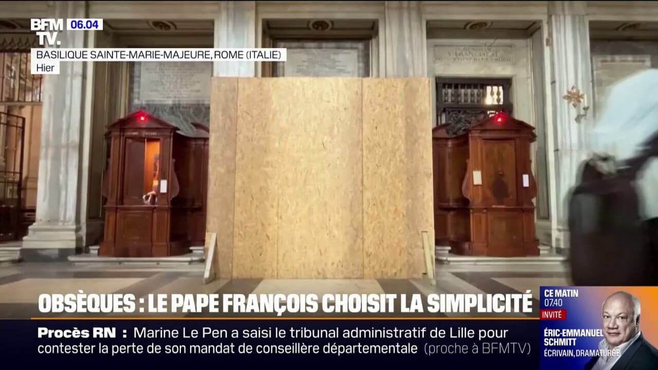 Lieu d'inhumation, choix du cercueil...Le pape François choisit la ...