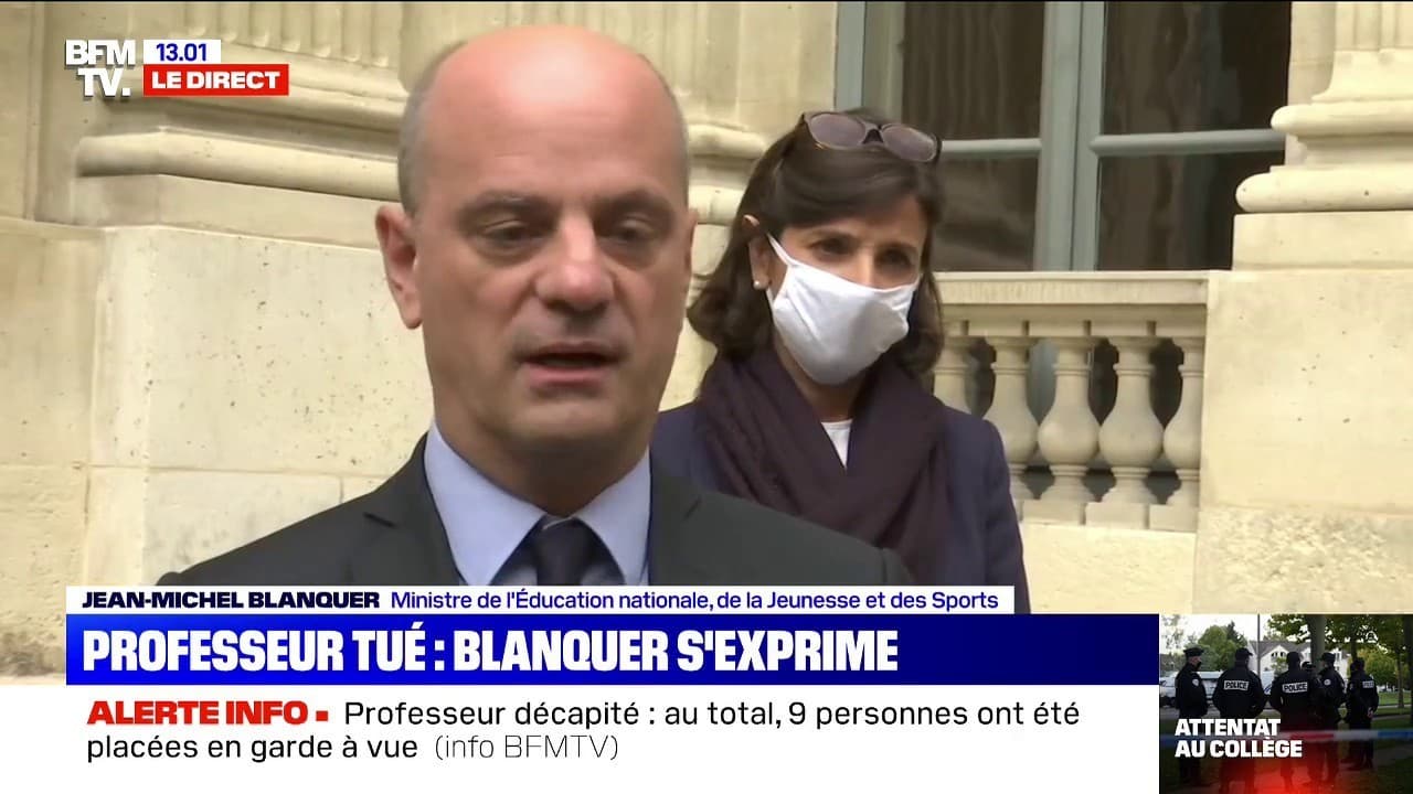 Jean-Michel Blanquer: "Ce qui s'est passé a des racines, c'est la haine ...