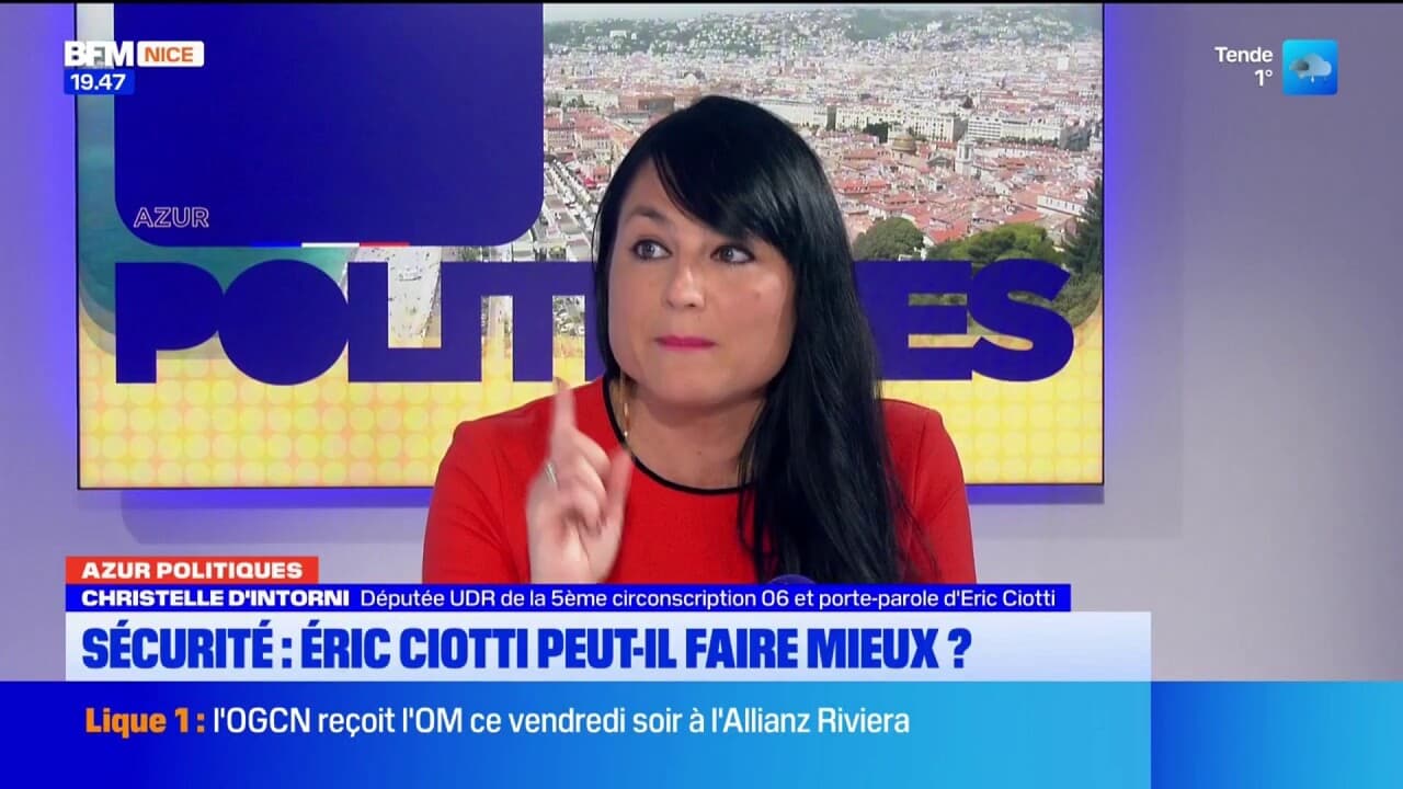 Christelle D'Intorni, porte-parole d'Eric Ciotti, présente le plan du ...