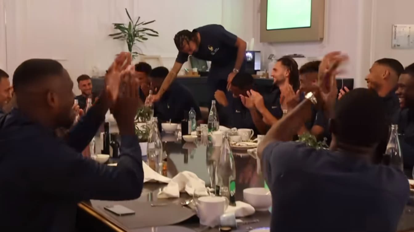 Équipe de France: Gusto enflamme les Bleus lors de son bizutage, Lukeba ...