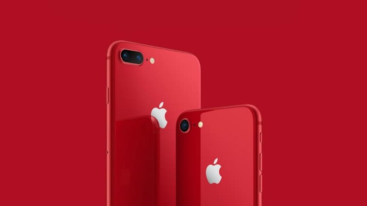 Apple lance ses nouveaux iPhone rouges