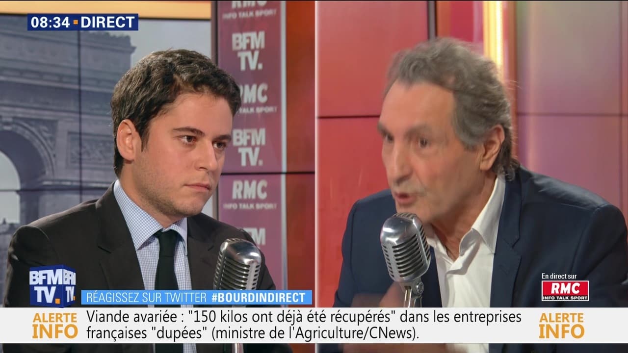 Gabriel Attal face à Jean-Jacques Bourdin en direct