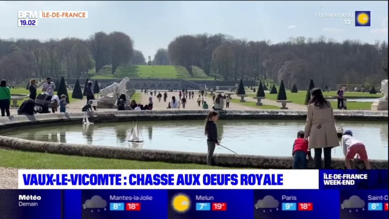 Une chasse aux œufs organisée au château de Vaux-le-Vicomte