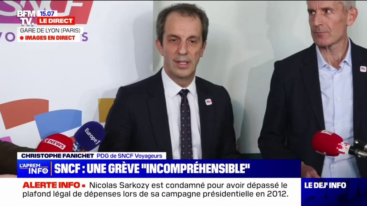 Grève SNCF: "Un TGV sur deux ce week-end" annonce Christophe Fanichet ...