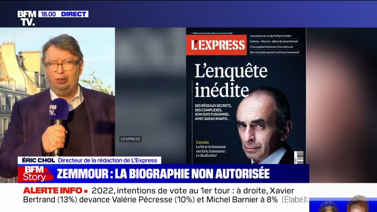 Éric Chol à propos d'Éric Zemmour: "Sa radicalisation ne fait que s ...