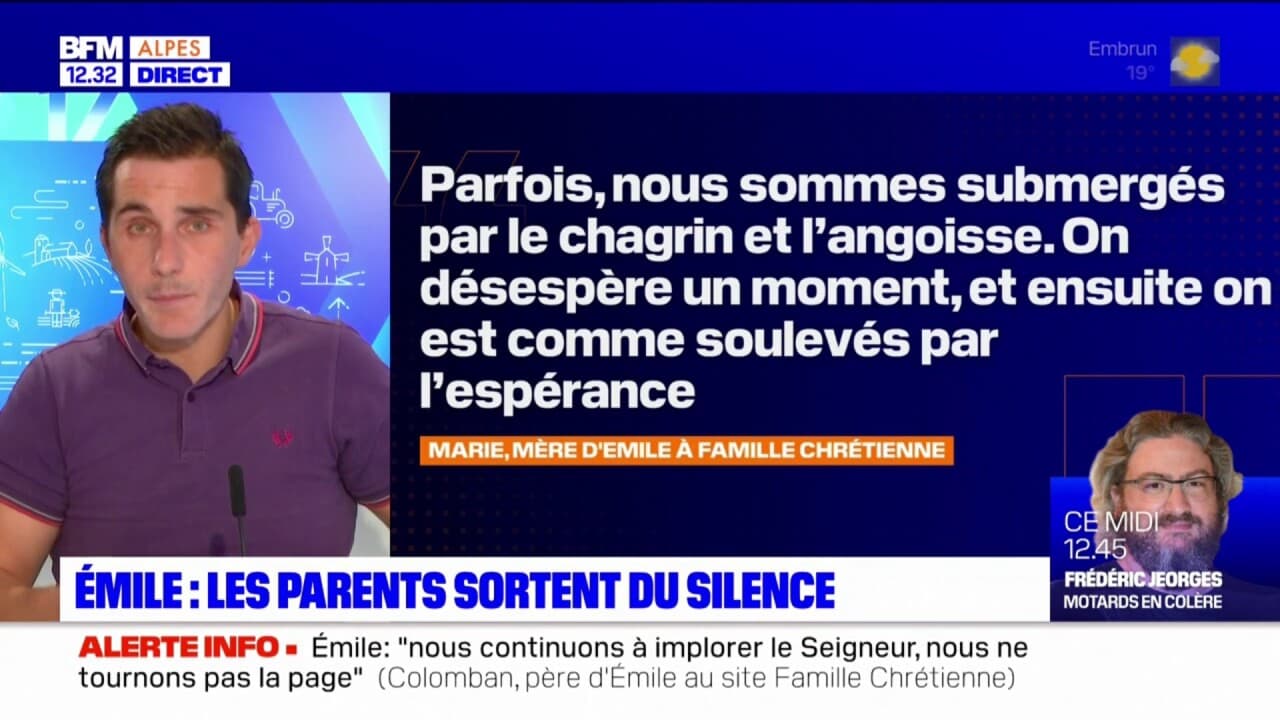 Disparition d'Emile: les parents sortent du silence